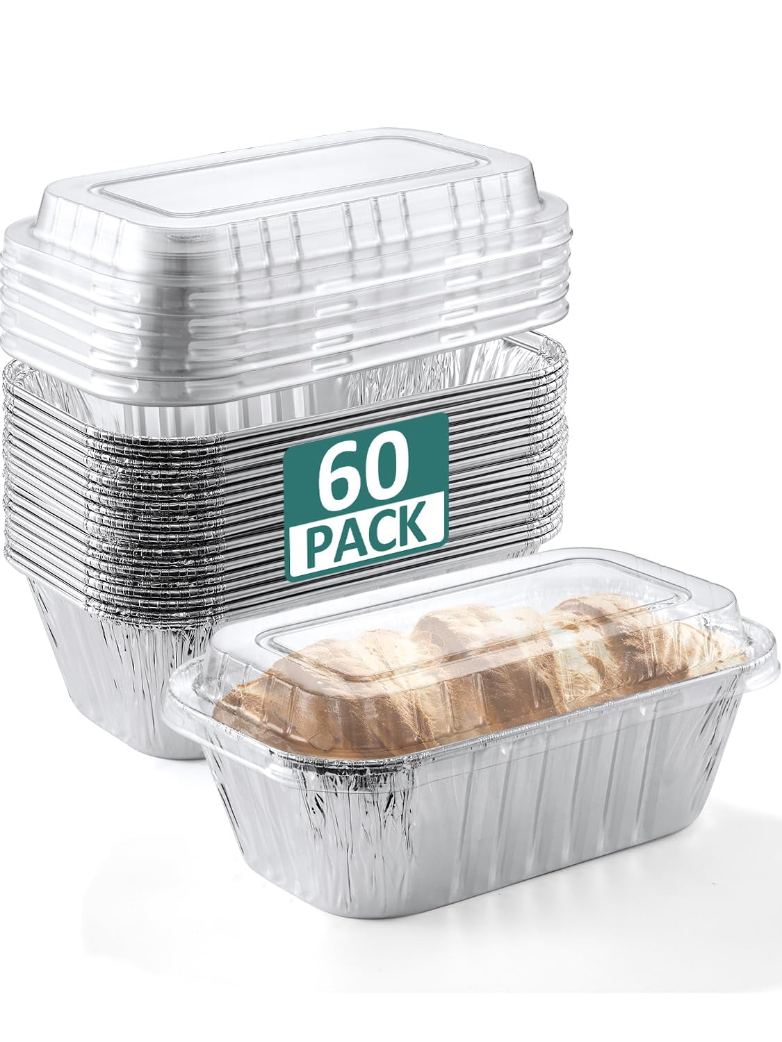 Disposable Aluminum Loaf Pans with Lids Small-Aluminum-Foil-Pans-Tin ...