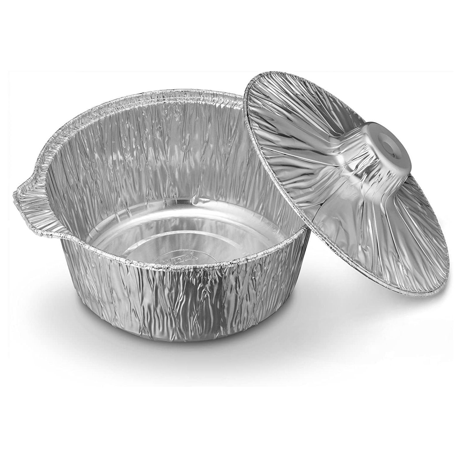 Disposable Aluminum Pot With Lid Complete Set Good to use on Stove (24 ...