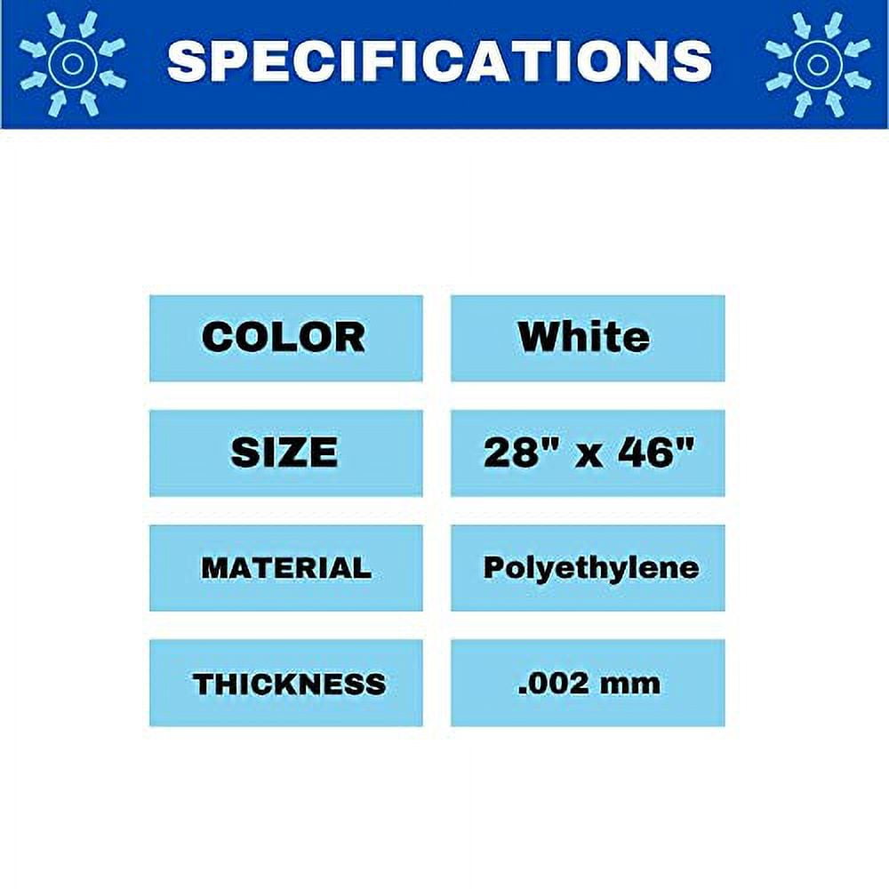 Disposable Apron, White, 28x46 Inches, 1000 Pack - Walmart.com