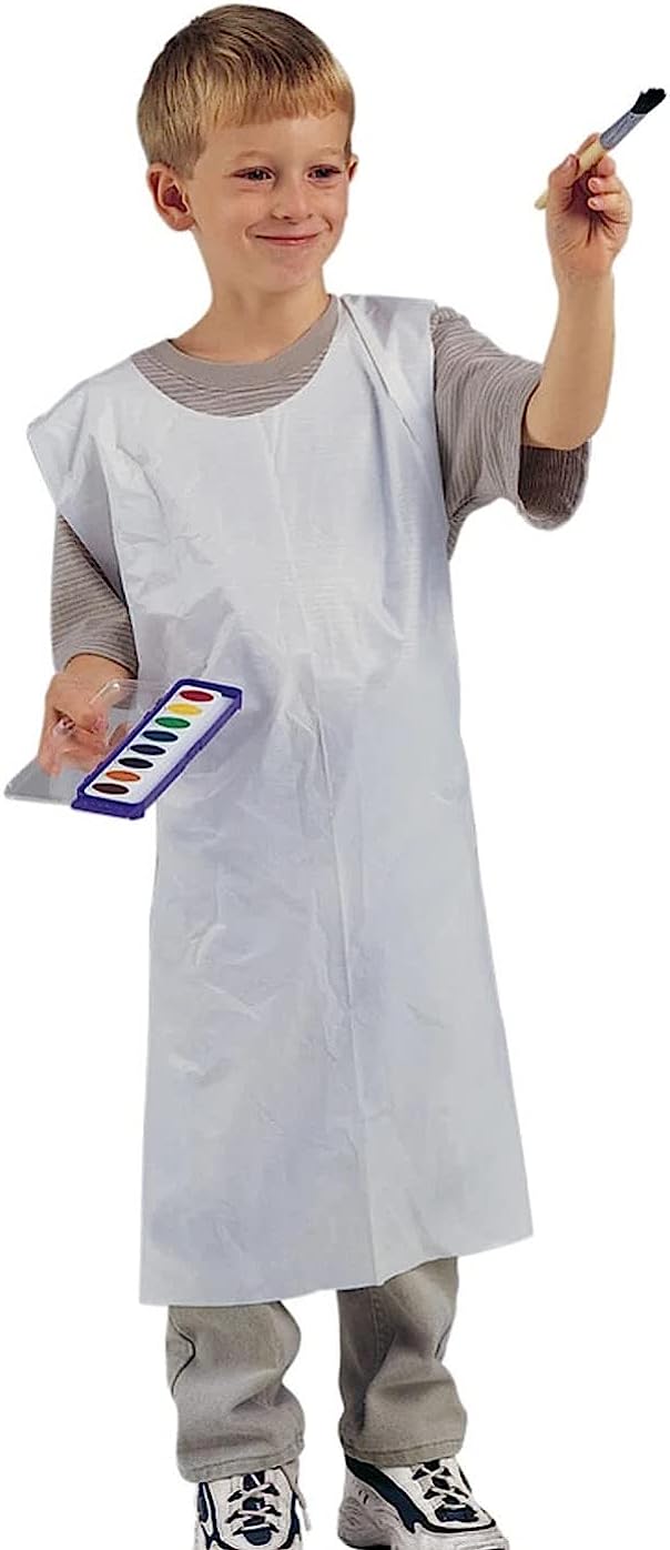 Kleen Chef Disposable Food Handling Light Poly Aprons, OSFM (100 per ...