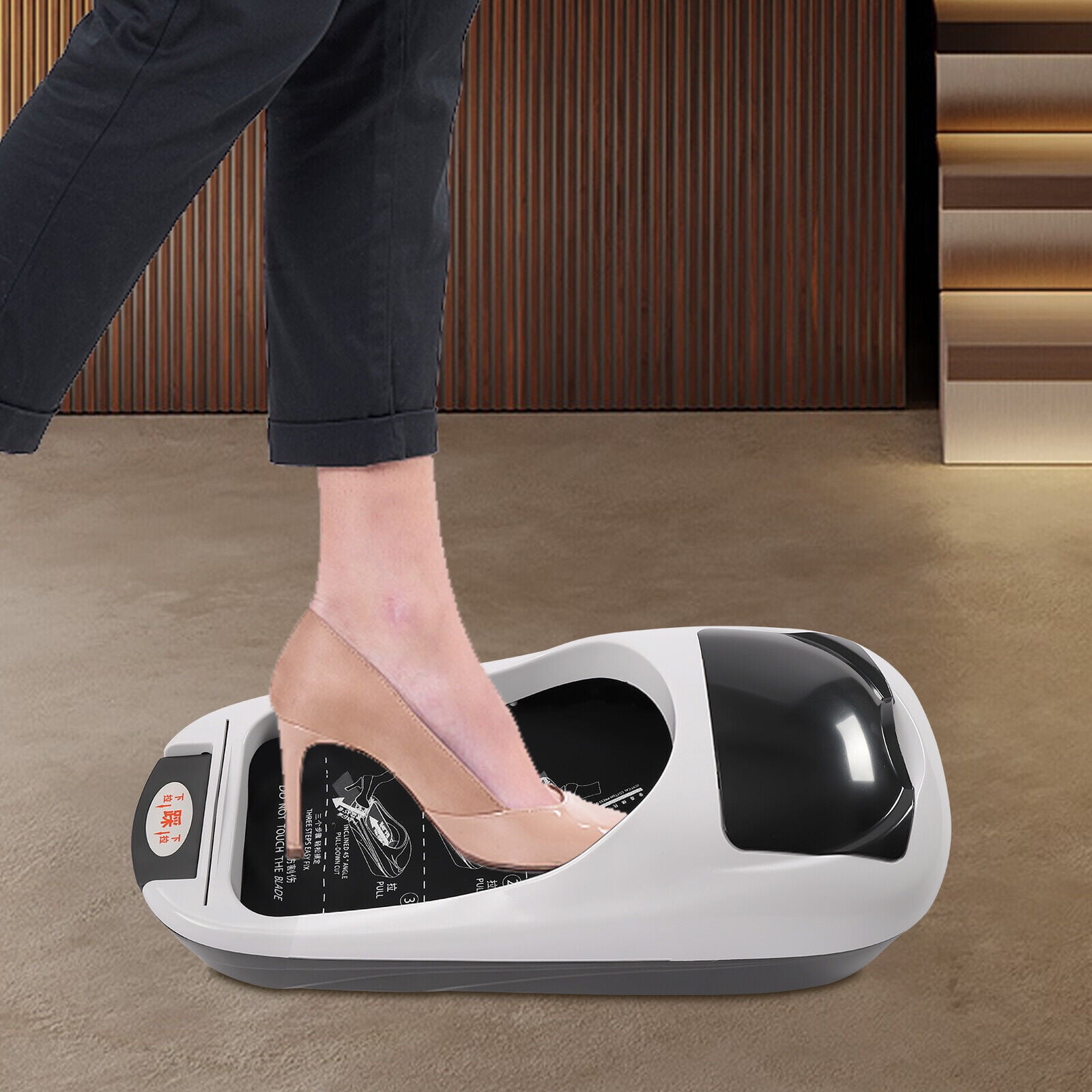 Disposable Automatic Shoe Cover Overshoes Dispenser Machine Home + Shoe ...