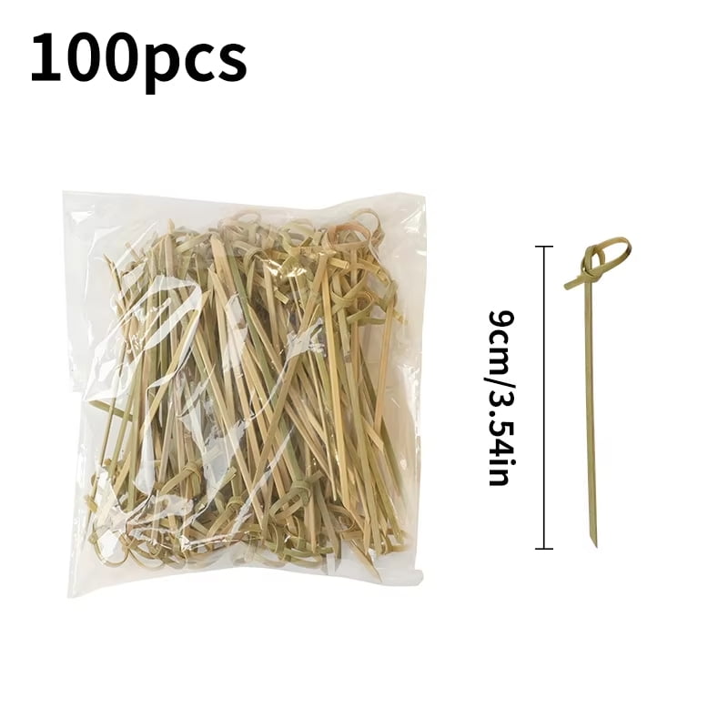Disposable Bamboo Sticks Pearl Cocktail Sticks Buffet Fruit Fork ...