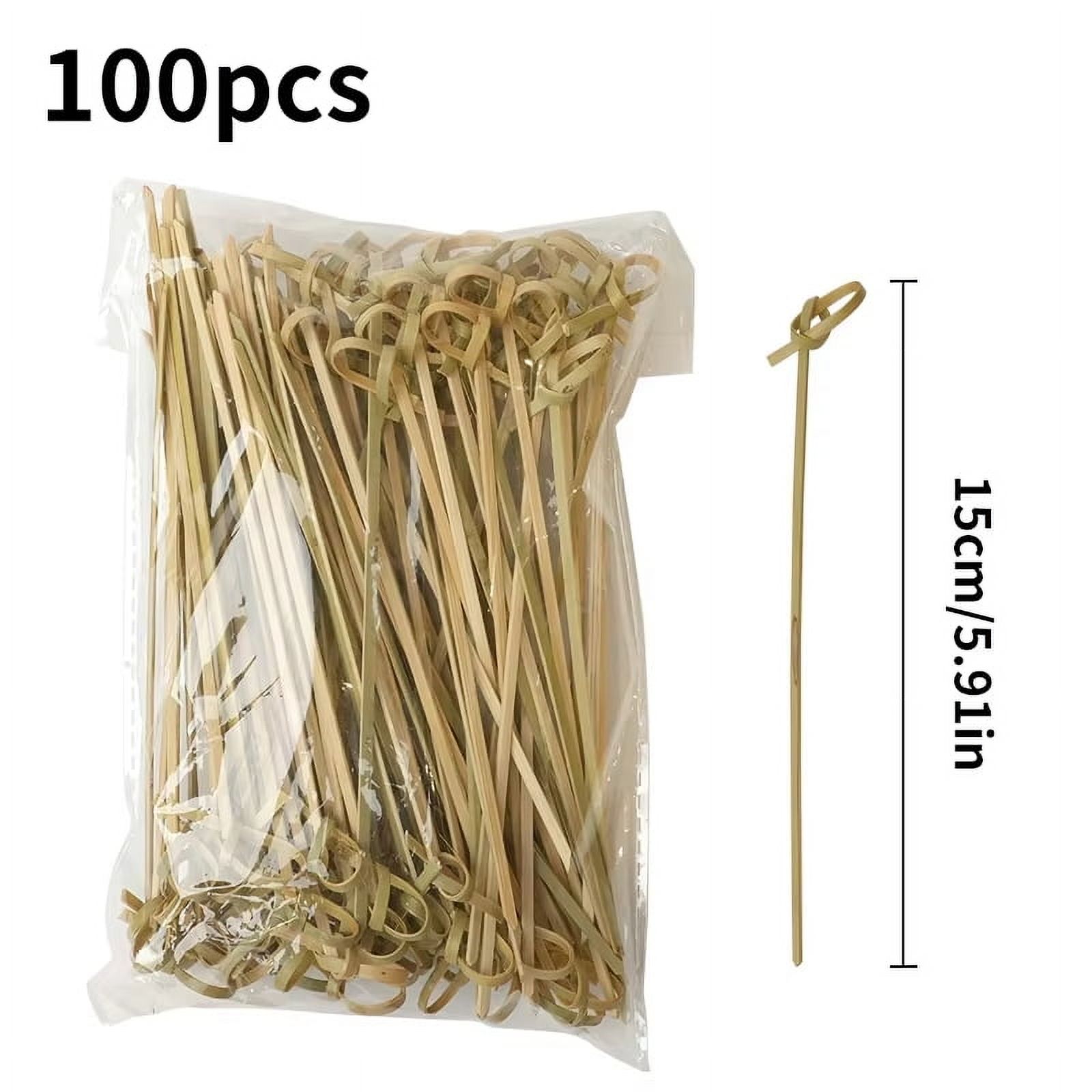 Disposable Bamboo Sticks Pearl Cocktail Sticks Buffet Fruit Fork ...