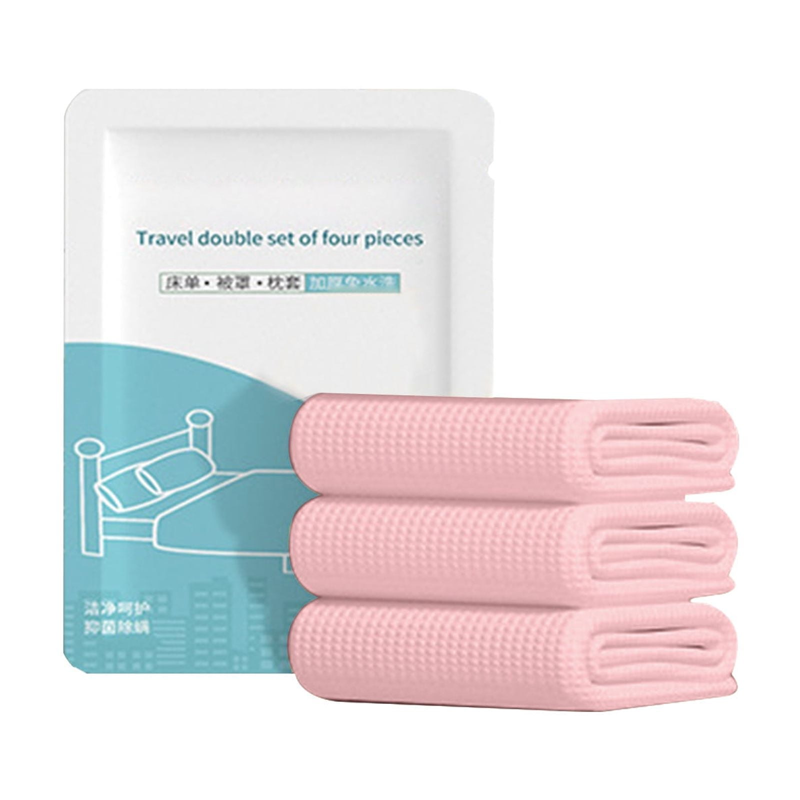 Disposable Bed Sheet Set 2-Piece Waterproof Hotel Travel Camping ...