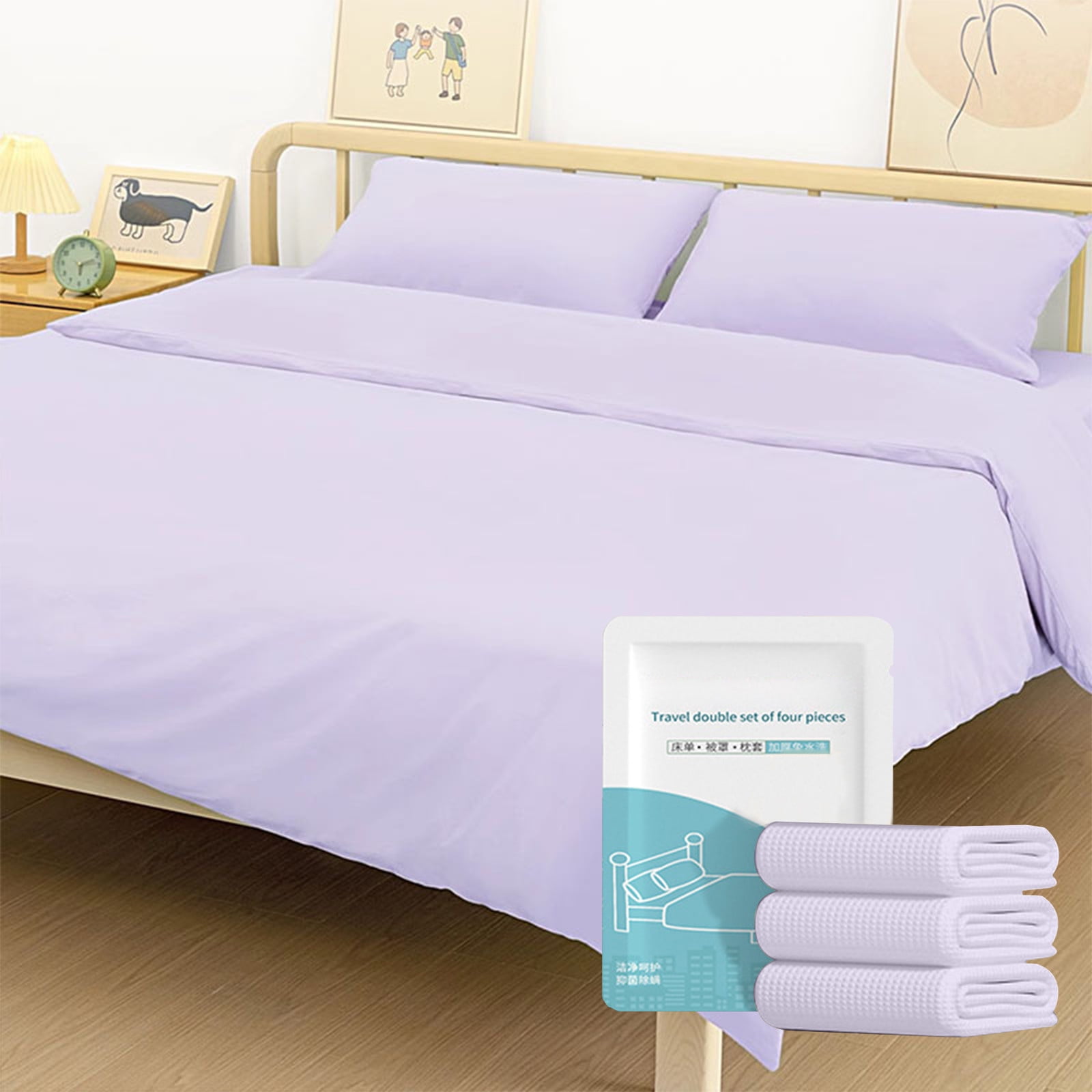Disposable Bed Sheets for Hotel, Portable Bedspread, Disposable Bedding ...