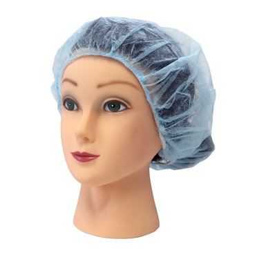 SAFEKO 1000 BLUE 21" Unisex Polypropylene Bouffant Caps - Case ...