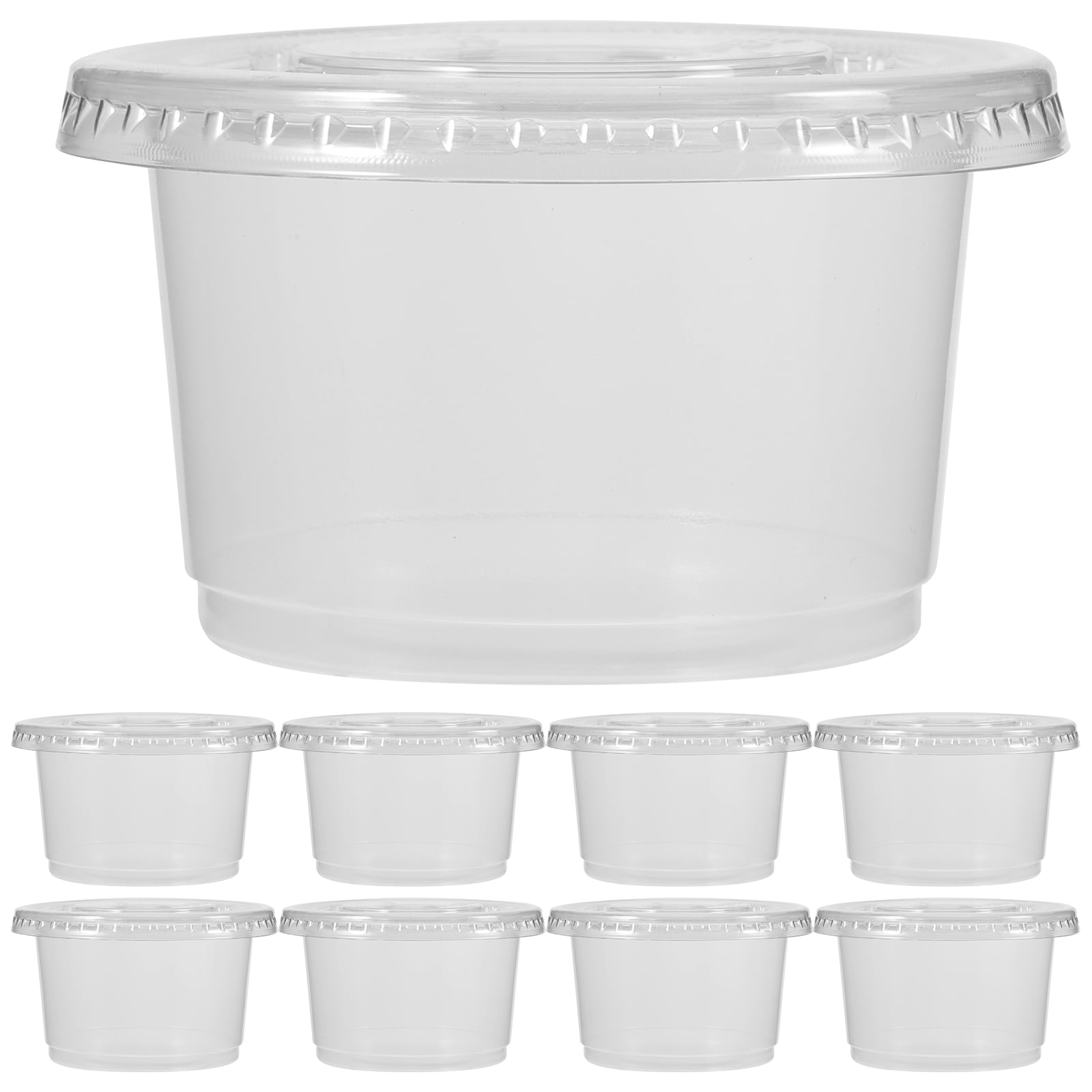 Disposable Bowls for Events Clear Plastic with Cover Soup Container Lid ...