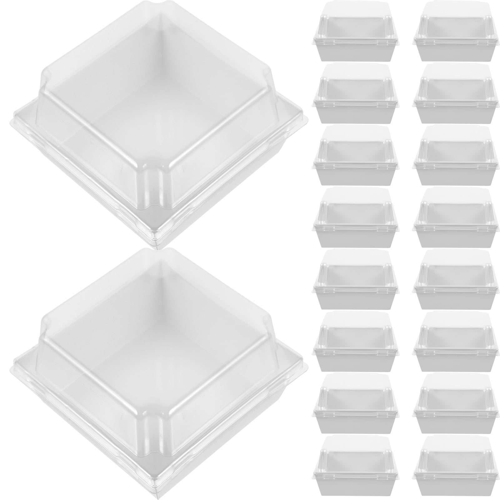 Disposable Box 50 Pcs Mousse Holders Paper Food Containers Sandwich ...