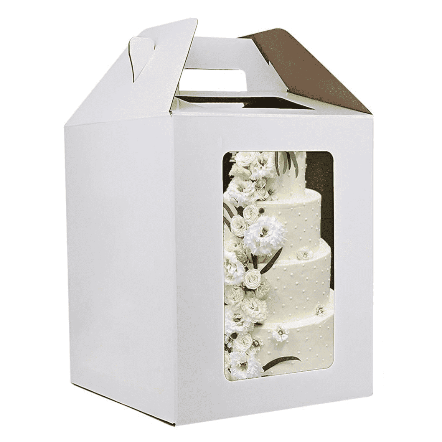 Disposable Cake Box,Extra Tiered Cake Carrier,Hand-held Cake Containers ...