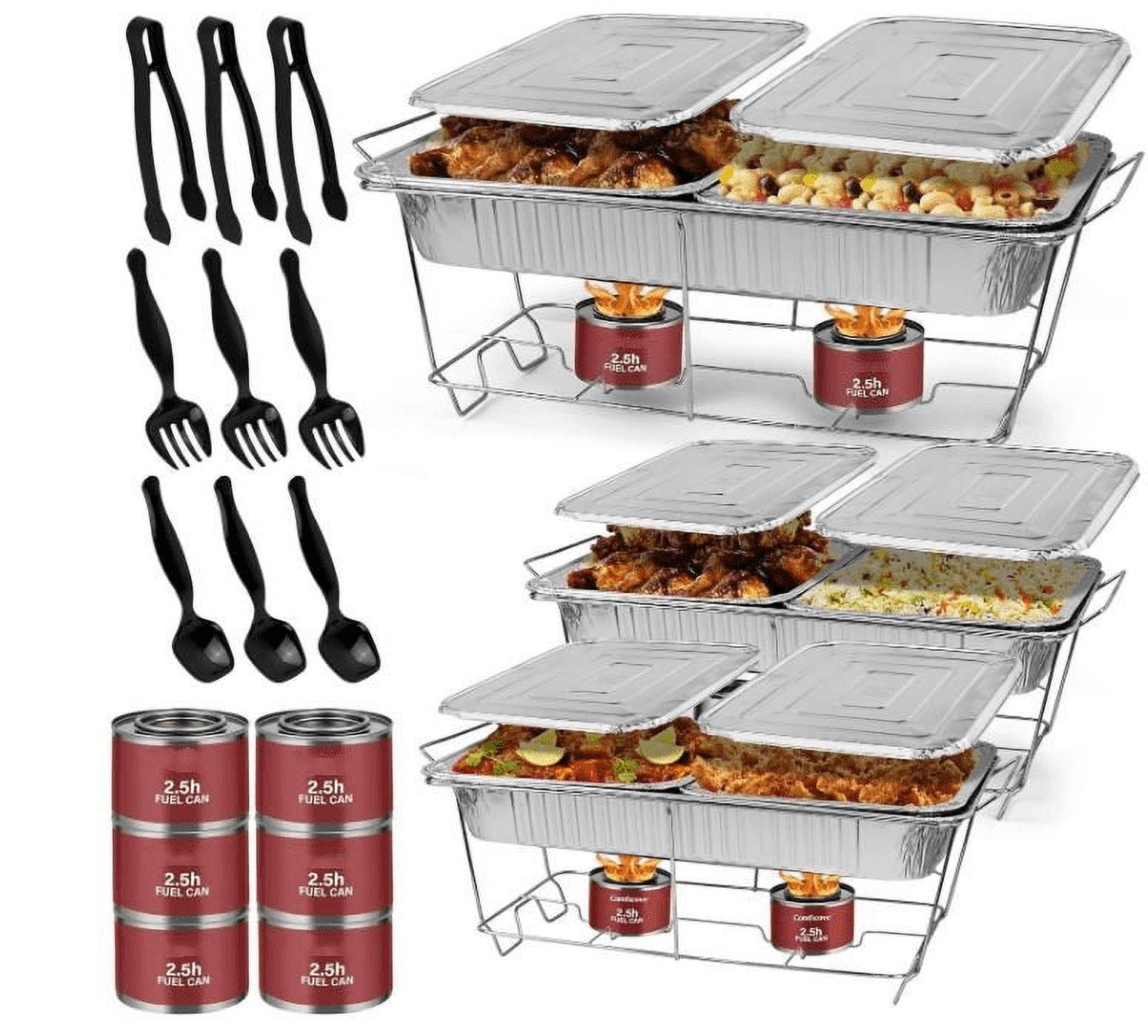 Disposable Chafing Dish Buffet Set, 33 Piece of Chafing Servers with ...