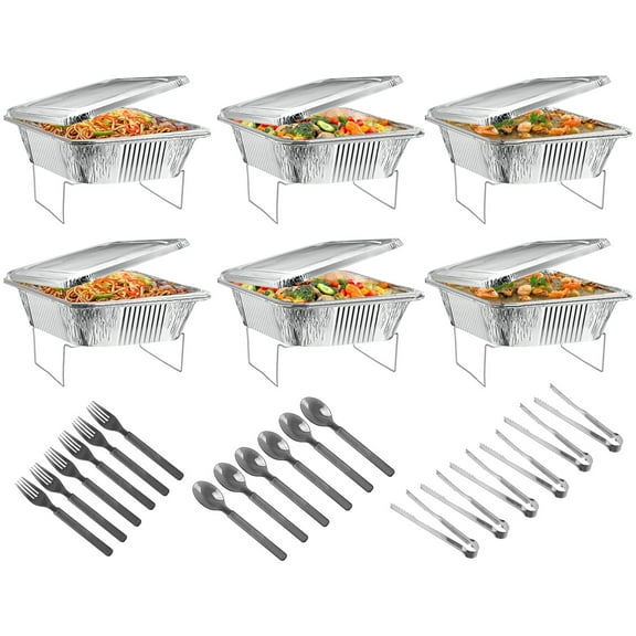 Chafing Dish Buffet Set Disposable - 21 x 13 (5 Pack) 9 x 13 (10 Pack ...