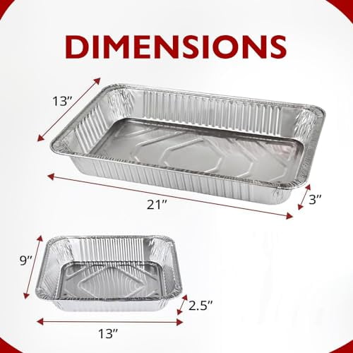 Disposable Chafing Dish Buffet Set Food Warming Trays Replacement - 3 ...