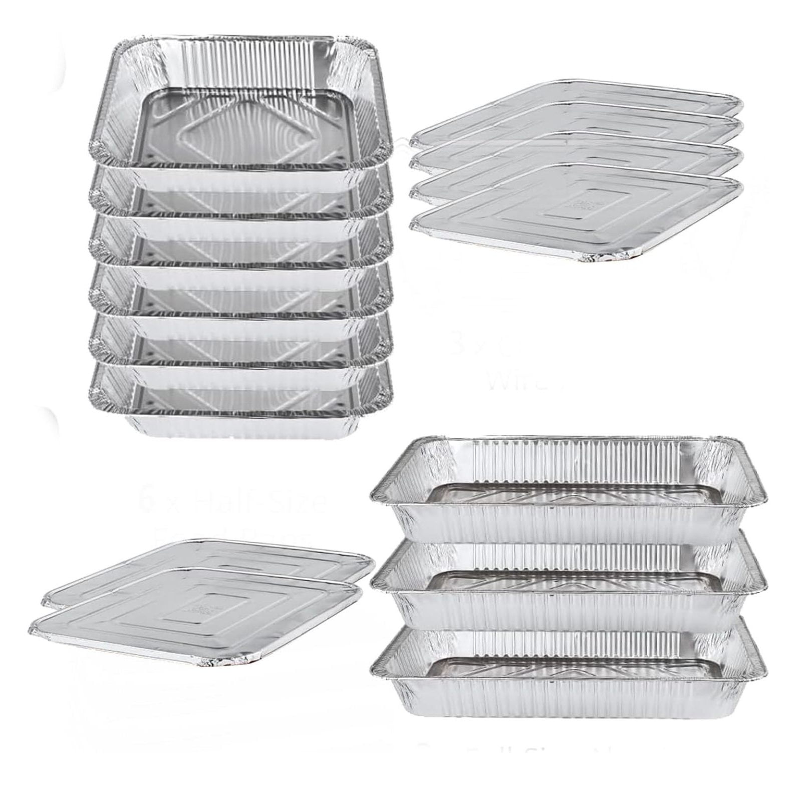 Disposable Chafing Dish Buffet Set Food Warming Trays Replacement - 3 ...