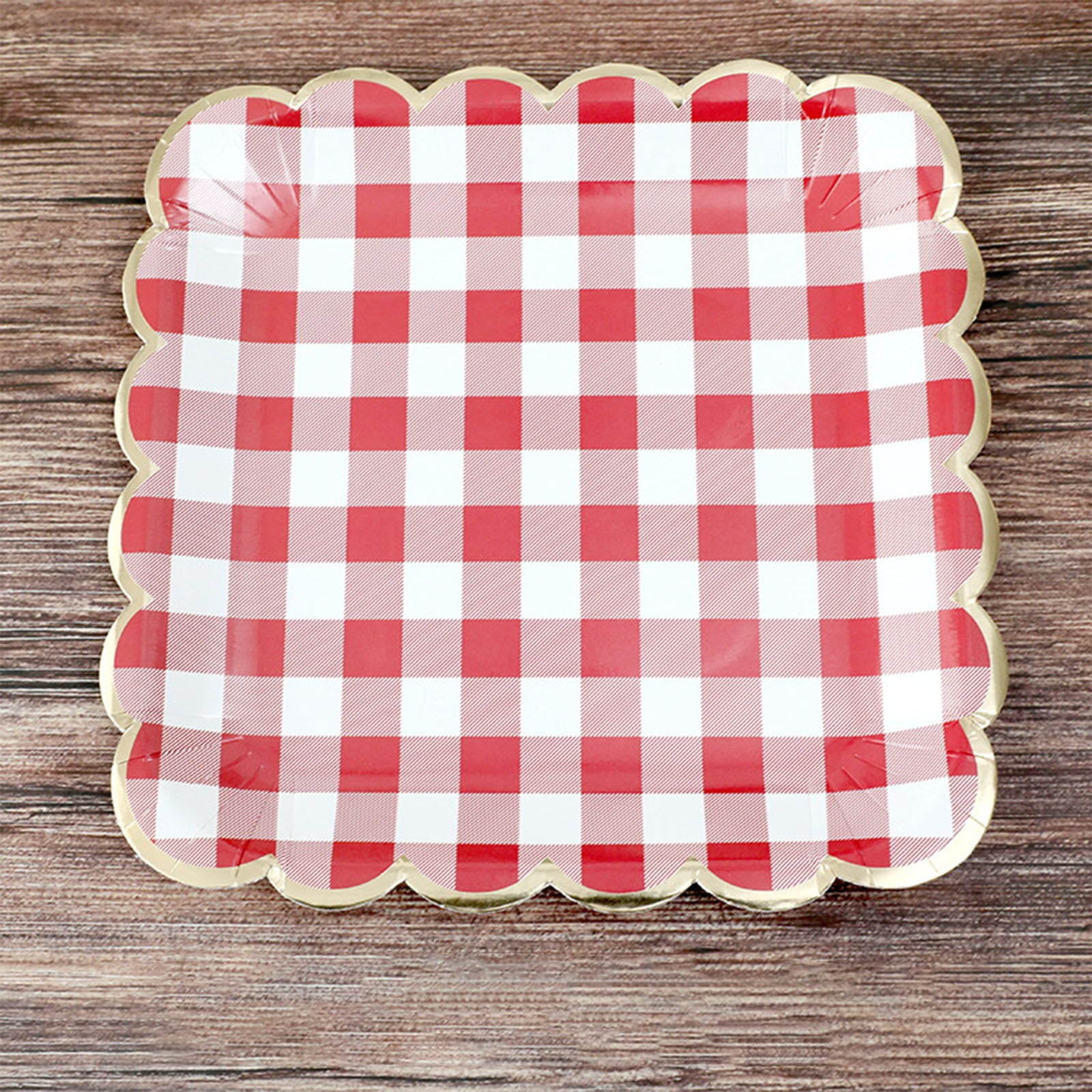 Disposable Checkerboard Plates Dinner Plates Paper Cup Tablecloth Paper ...