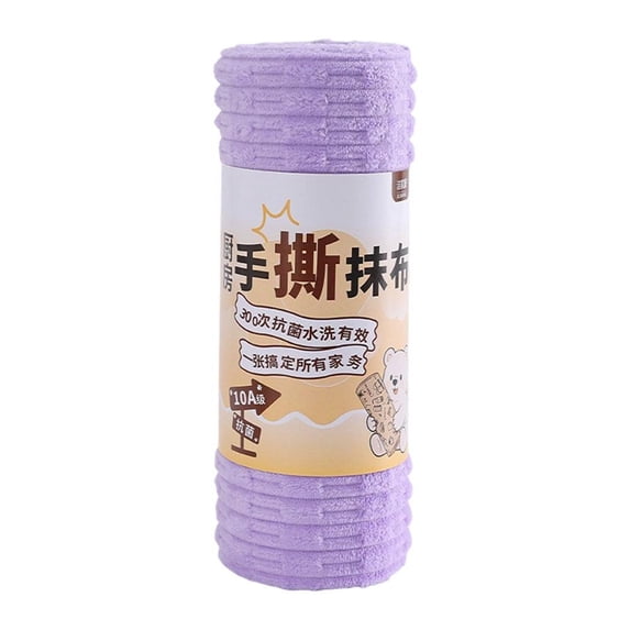 Disposable Cleaning Cloth Roll, 20 Sheets Tear-Off Kitchen Wipes ...