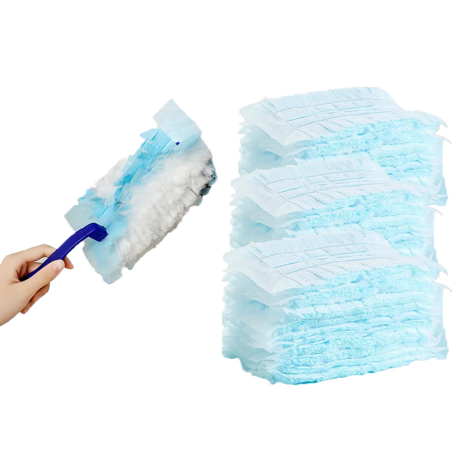 Disposable Cleaning Dusters Kit with 1 Handle and 30 Dusters ...