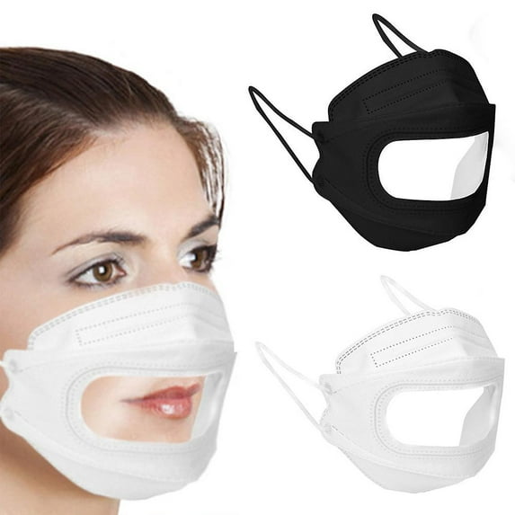 Disposable Clear Face Mask with Transparent Window for School Teaching ...