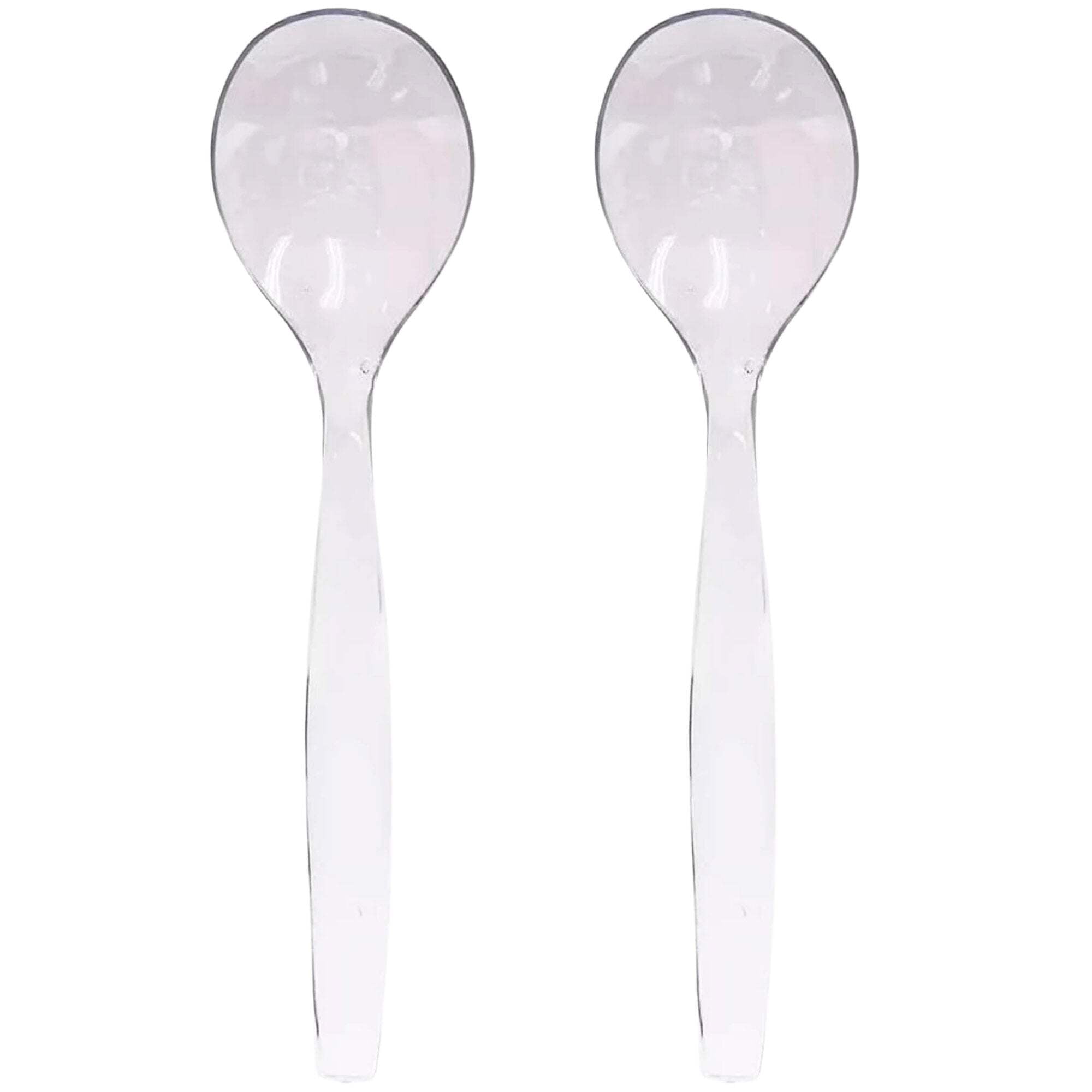 Disposable Clear Plastic 10" Serving Spoons - 2 Pack - Walmart.com