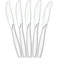 Disposable Clear Plastic Cutlery Disposable Utensils Heavyweight 100 ...