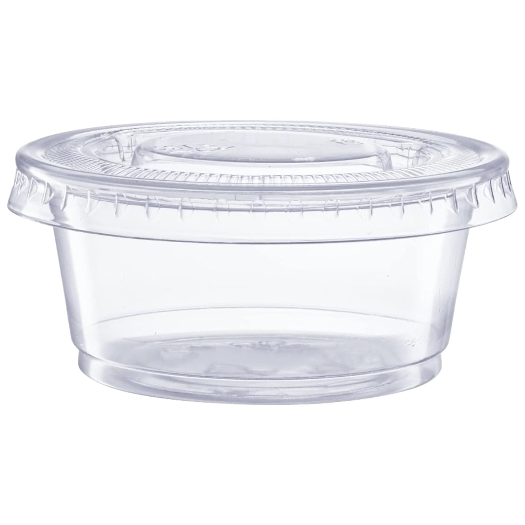 Disposable Clear Plastic Portion Cups with Lids for Condiment, Jello ...