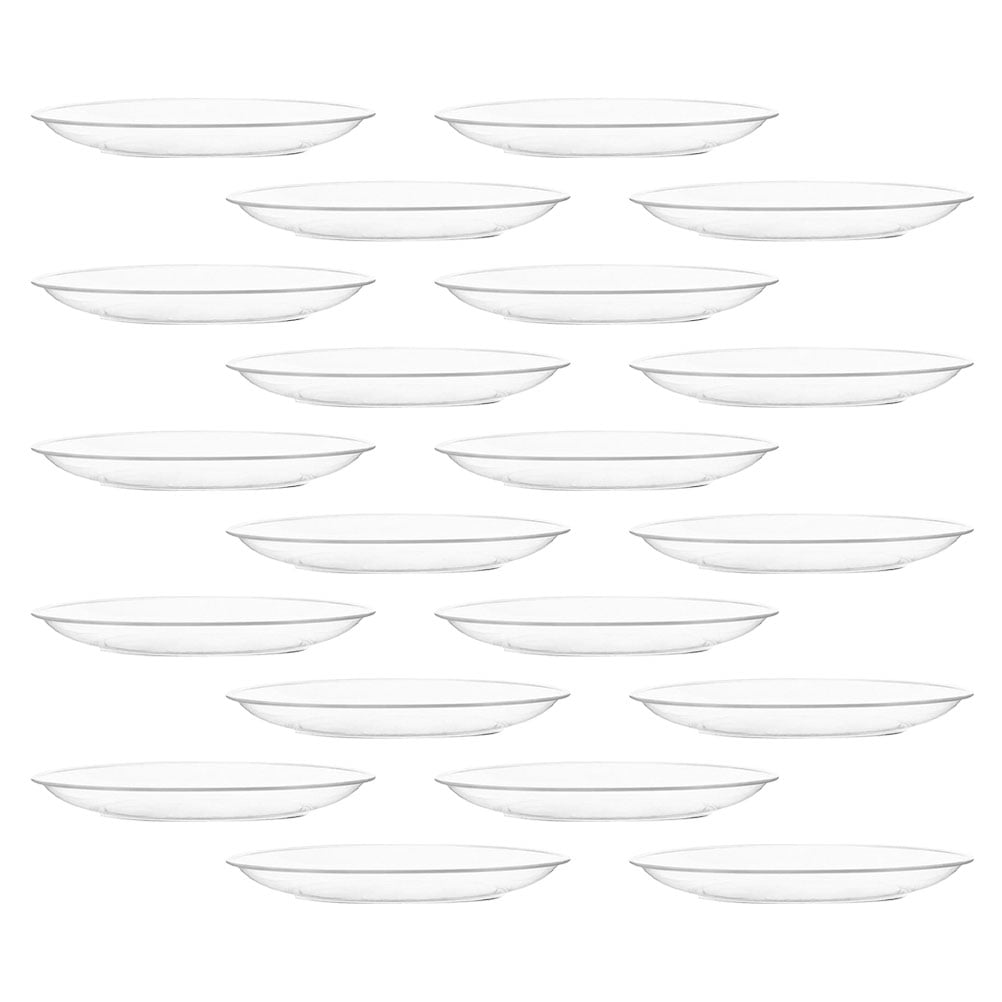Disposable Clear Plastic Trays Serving Trays Small Plates Round Serving ...