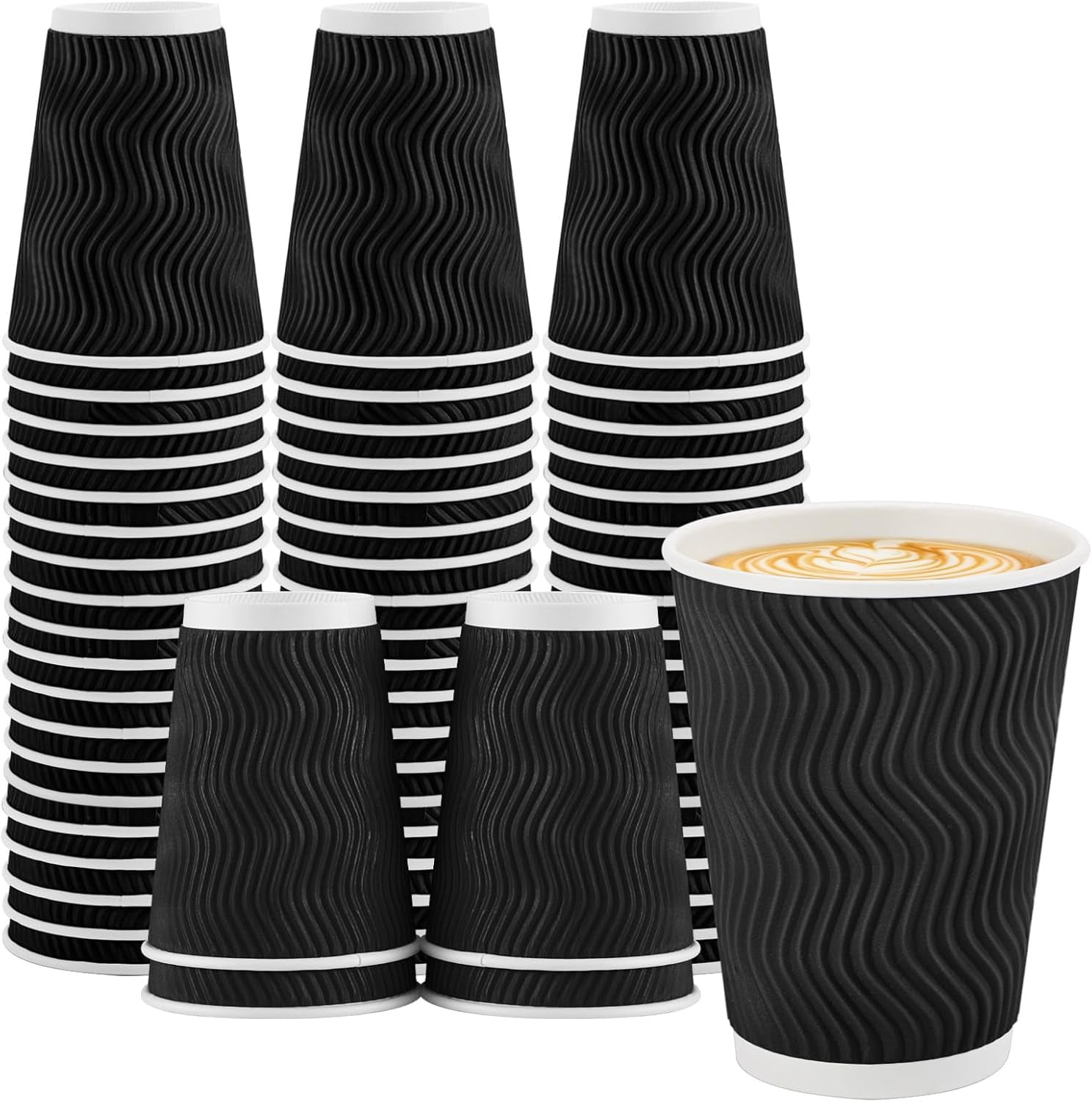 Disposable Coffee Cup, 12 oz paper coffee cup for hot or cold drinks ...