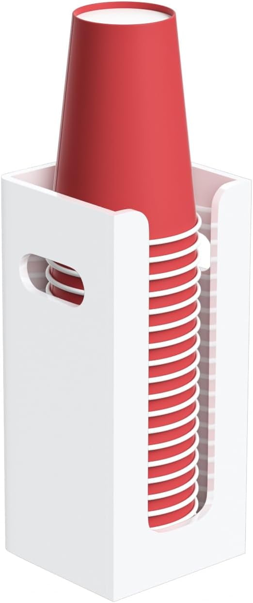 Disposable Coffee Cup Dispenser with Handles, Countertop or Wall Mount ...
