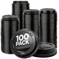 Disposable Coffee Cup Lids, 100 Pack Plastic Coffee Lids for Hot ...