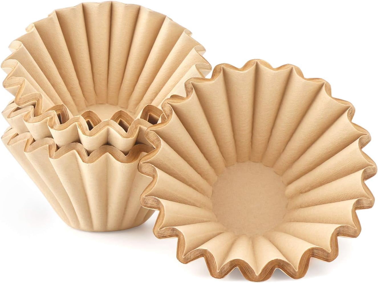 Disposable Coffee Filters, 100 count, Natural Brown Unbleached, fit ...