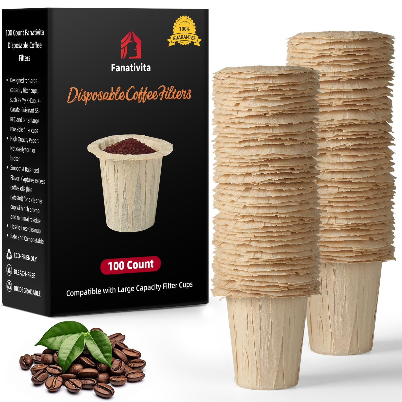 Disposable Coffee Filters for My K-Cup, K-Carafe, Cuisinart SS-RFC and ...