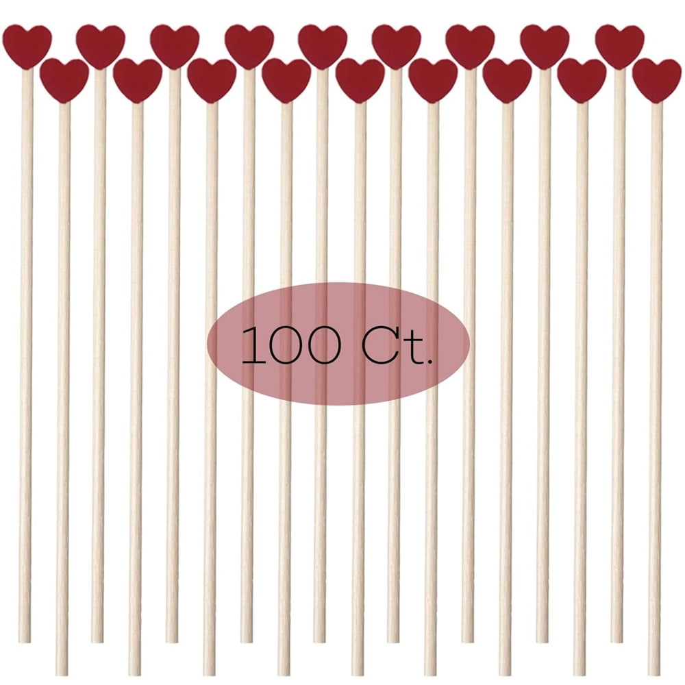 Disposable Coffee Stirrers,Drink Stirring Stick,Red Heart Beverage ...