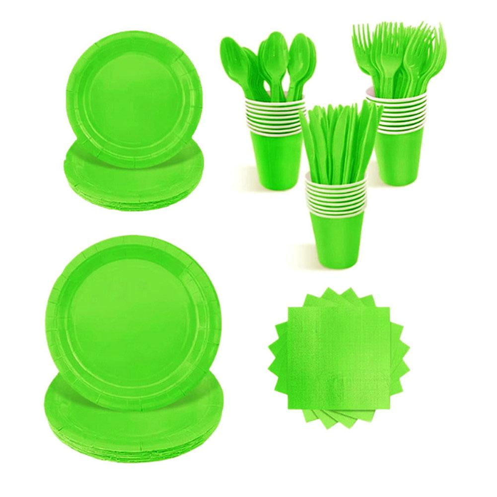 Disposable Colored Paper Plate Set Birthday Party Children's Painting ...