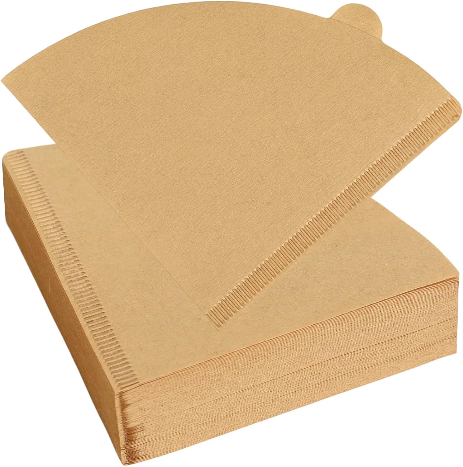 Disposable Cone Coffee Filters V02-200 Count Unbleached Natural Brown ...