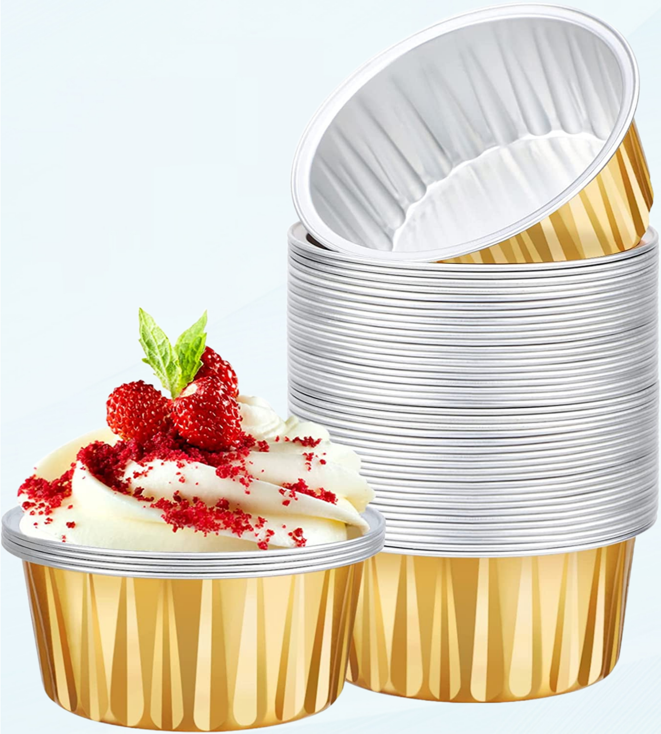 Disposable Creme Brulee Ramekins 50pcs 5oz Baking Cups Ramekins Disposable Creme Brulee Ramekins 50pcs 5oz Baking Cups Ramekins