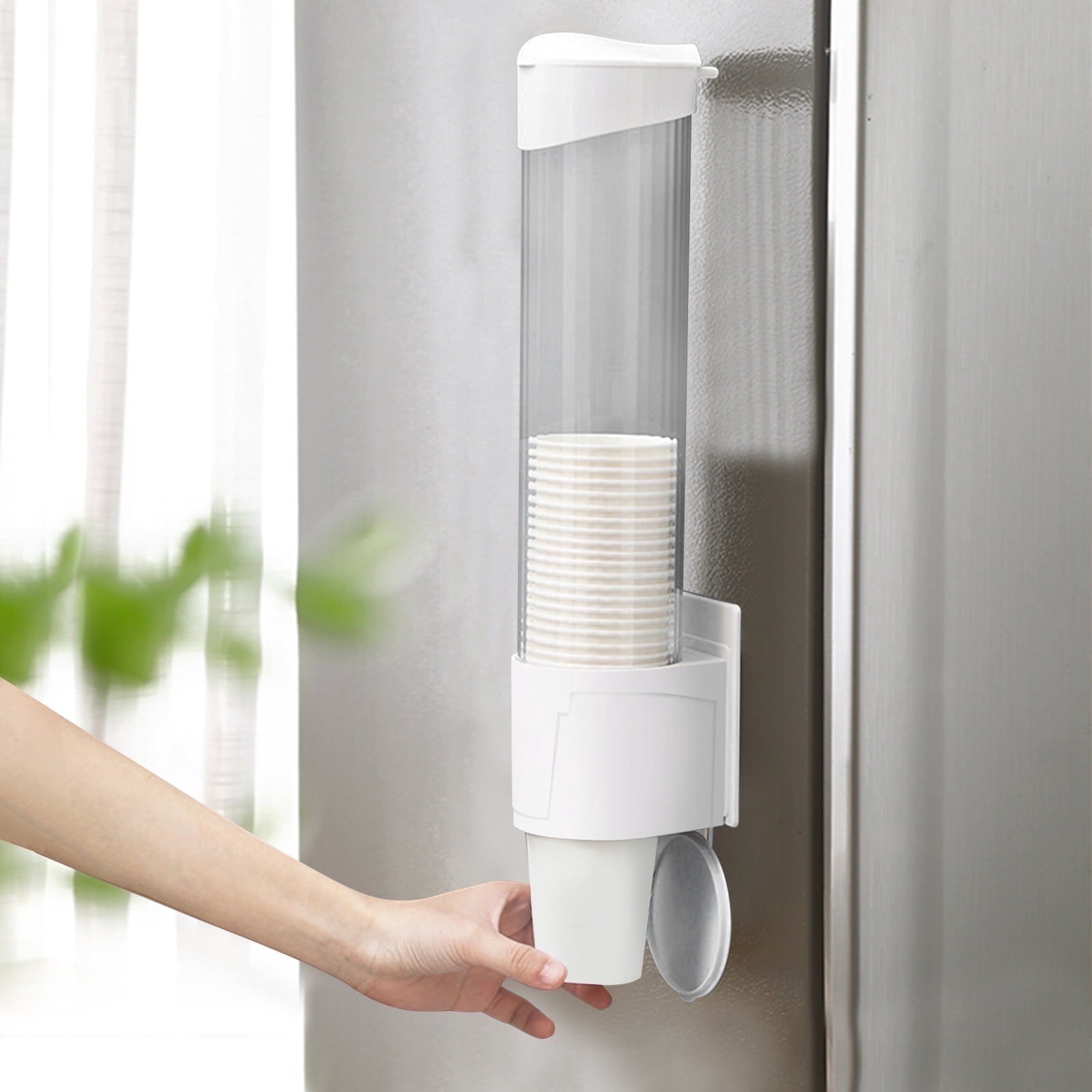 EEEkit Wall Mounted Disposable Cup Holder, Pull Type Dispenser for 4 ...