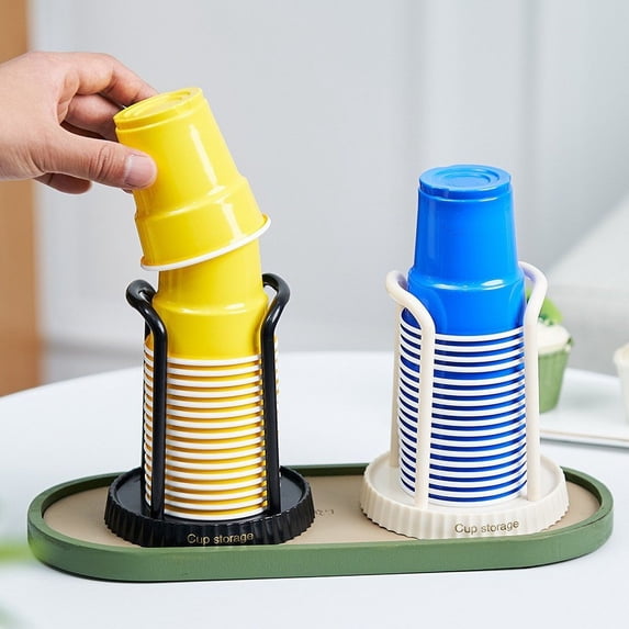 Disposable Cup Holder Rack Organizer for Paper Cups and Mugs, Space ...