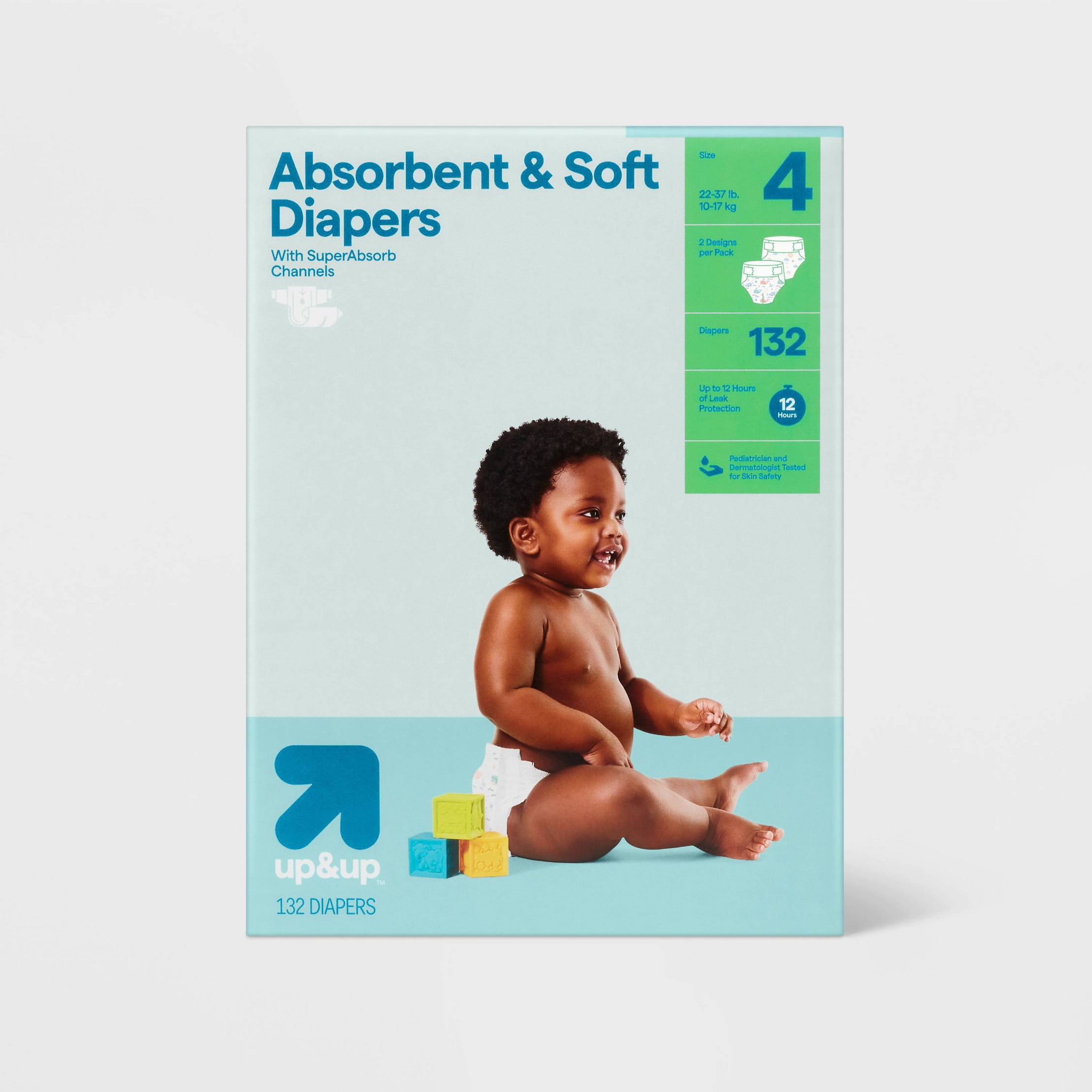 Disposable Diapers - Size 4 - 132ct - Walmart.com