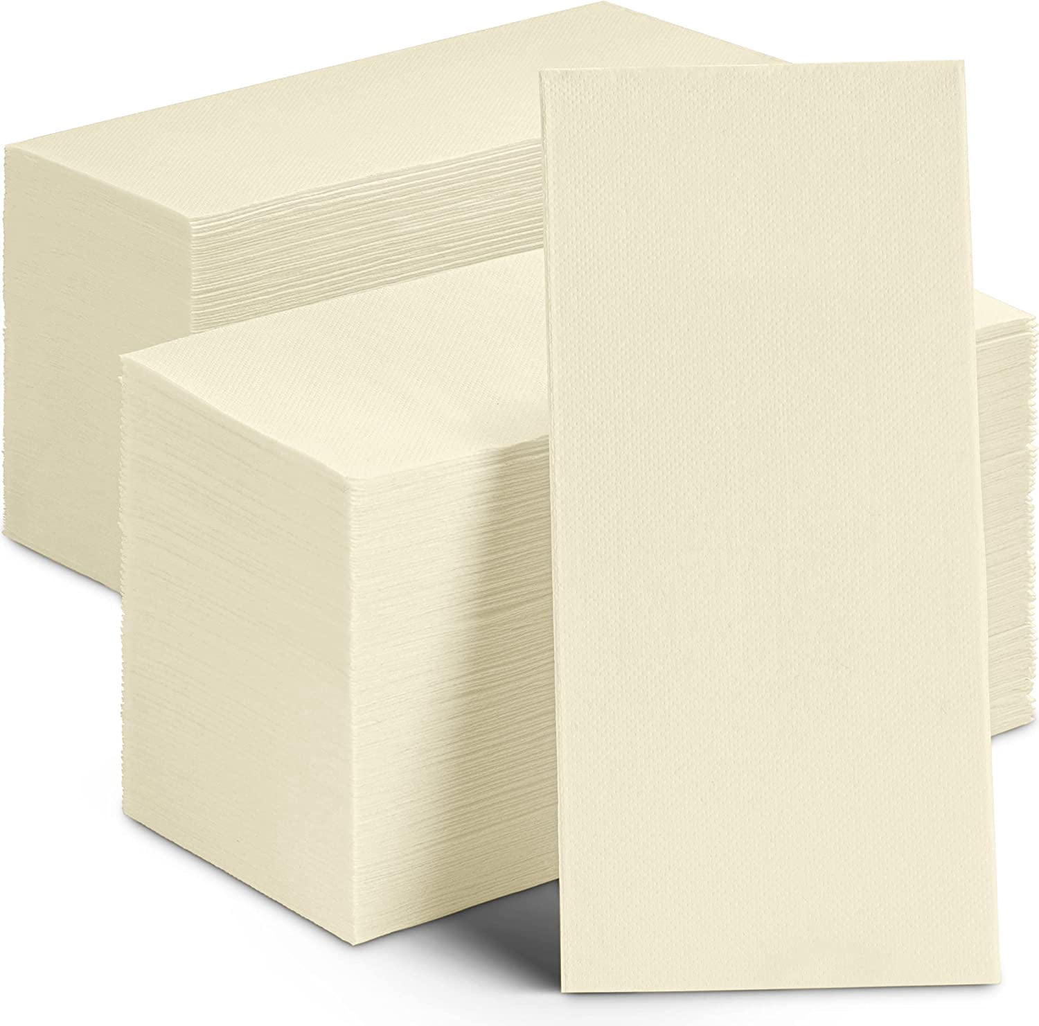 Disposable Dinner Napkins Cream Paper, [300 Pack] 12" x 17" 2-Ply ...