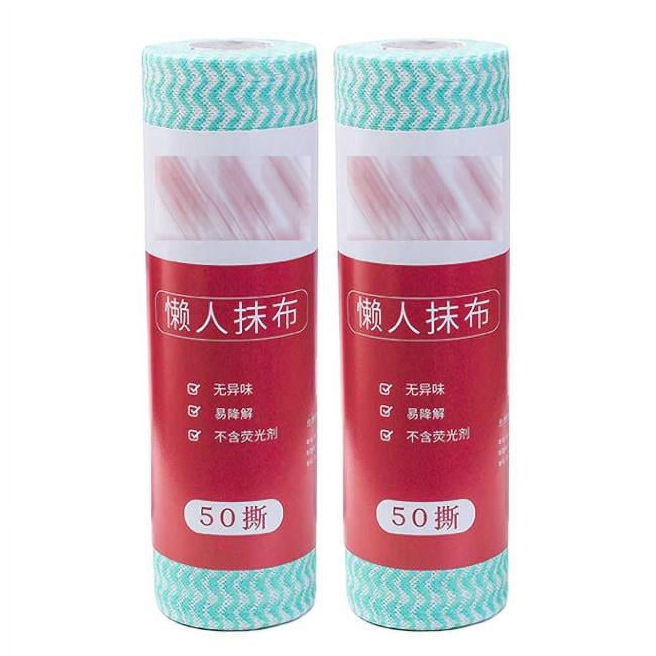 Disposable Dish Washcloth Kitchen Paper Tissue, Green - 2 Rolls ...