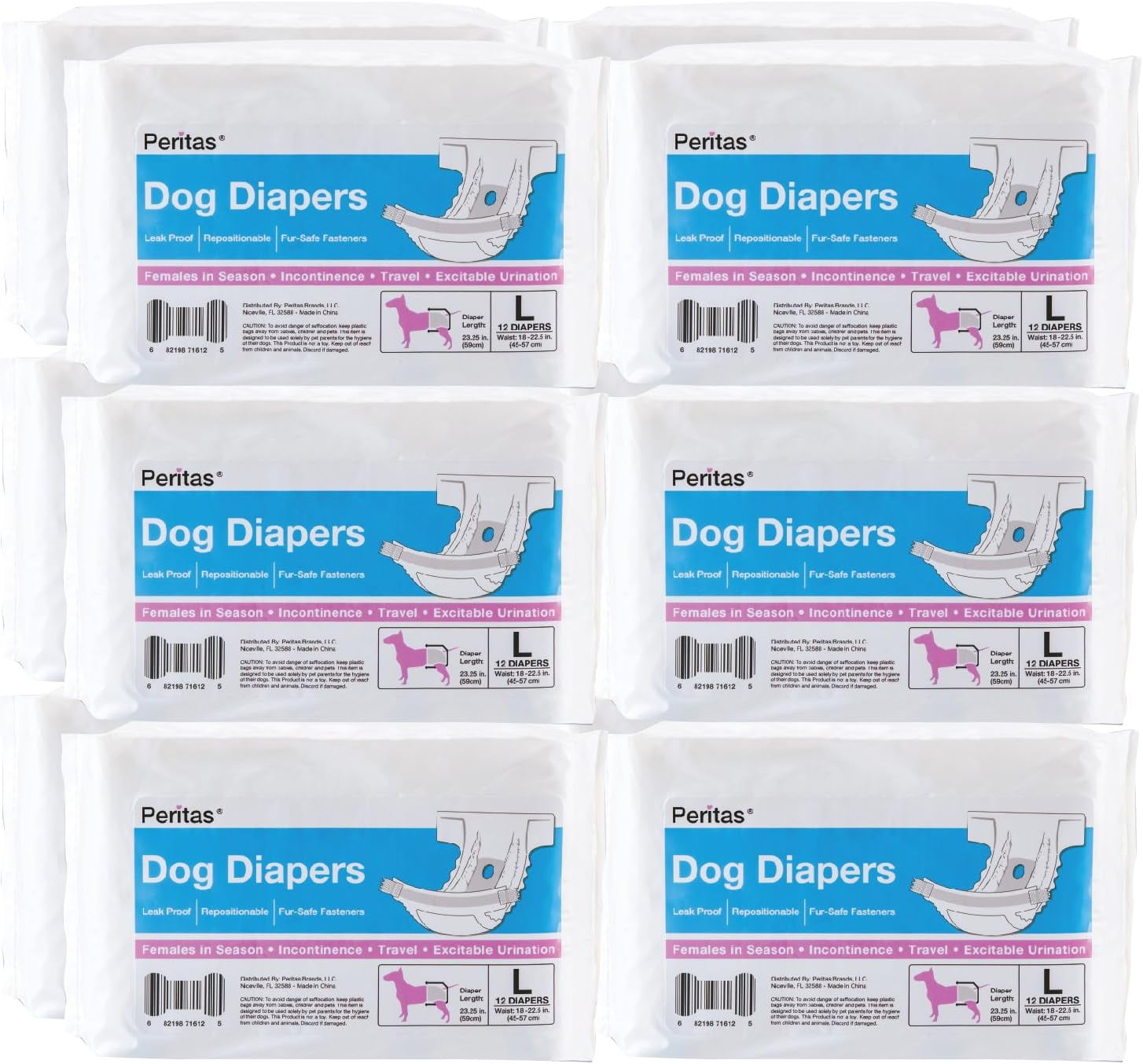 Disposable Dog Diapers | Female Dog Diapers |Puppy Diapers, Diapers for ...