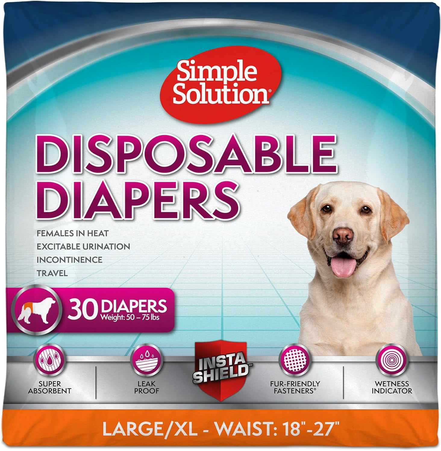 Disposable Dog Diapers, Female Dog Diapers, Puppy Potty Training ...