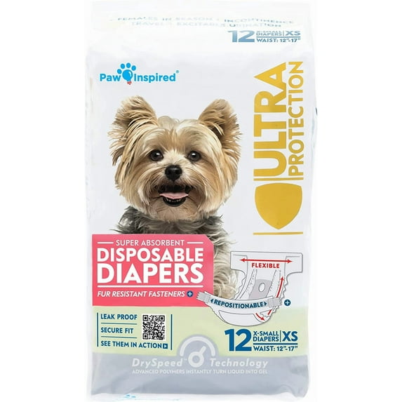Disposable Dog Diapers | Female Ultra Protection for Dogs in Heat ...