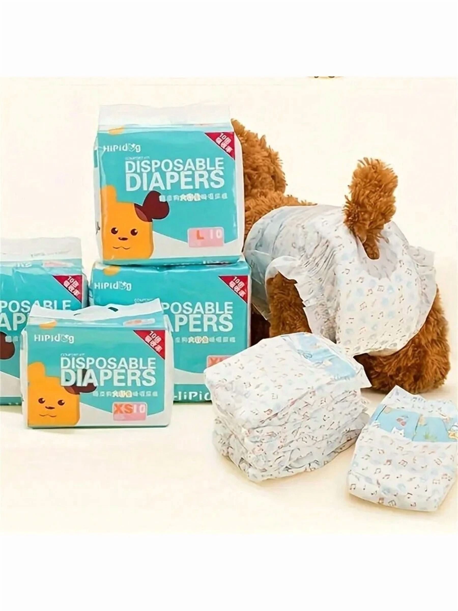 Disposable Dog Diapers for Male and Female Dogs, Leak-Proof Pet ...