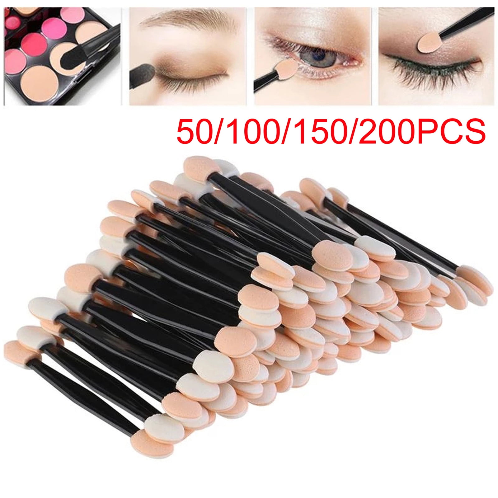 Disposable Double Sides Eye Shadow Sponge Applicators With Container ...