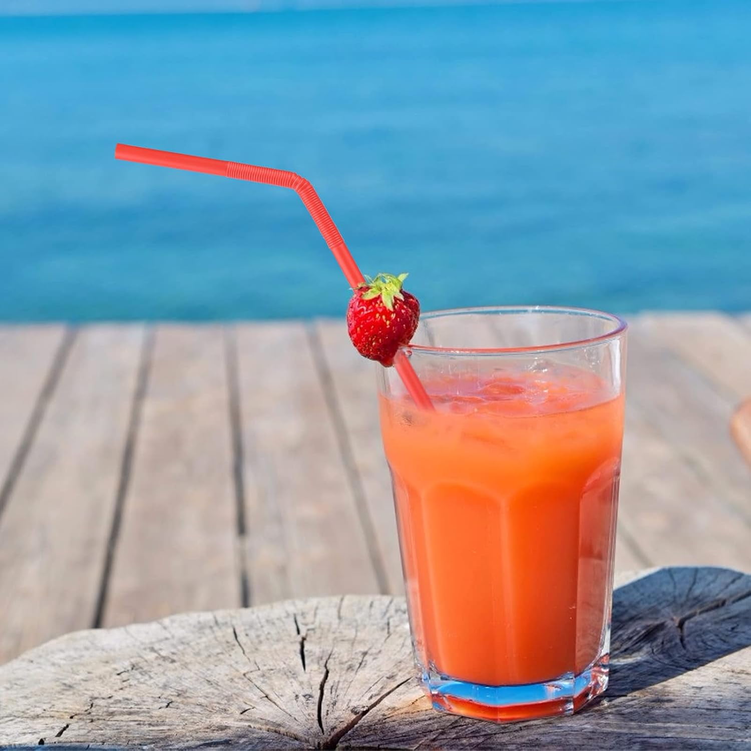 Disposable Drinking Straws, Extra Long Colorful Flexible Bendy Straws ...