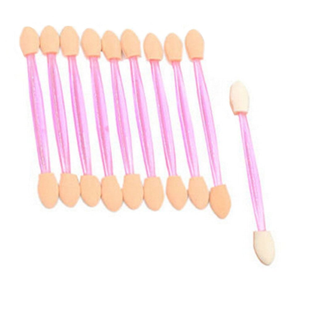 Disposable Dual-head Eyeshadow Brush Sponge Tipped Oval Makeup ...