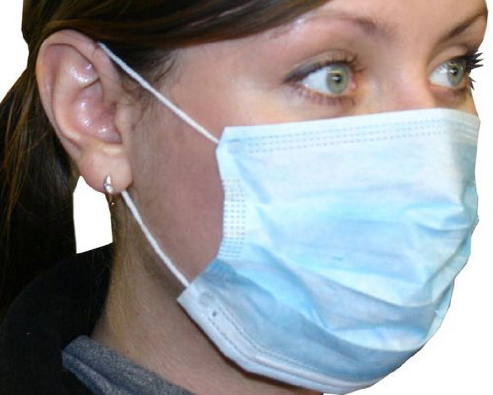 Disposable Earloop Face Masks Blue case of 300 - Walmart.com