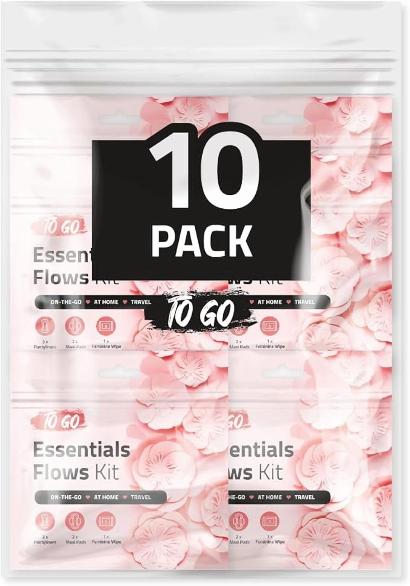 Disposable Essential Flows Period Kit for Girls and Teens - 3 ...
