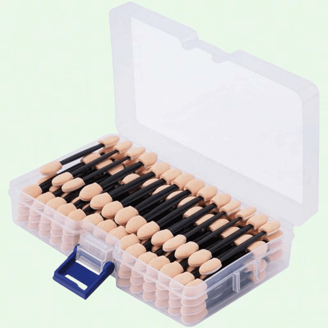 Disposable Eye Shadow Sponge Applicators - 120 Pack, 4 Colors, with ...