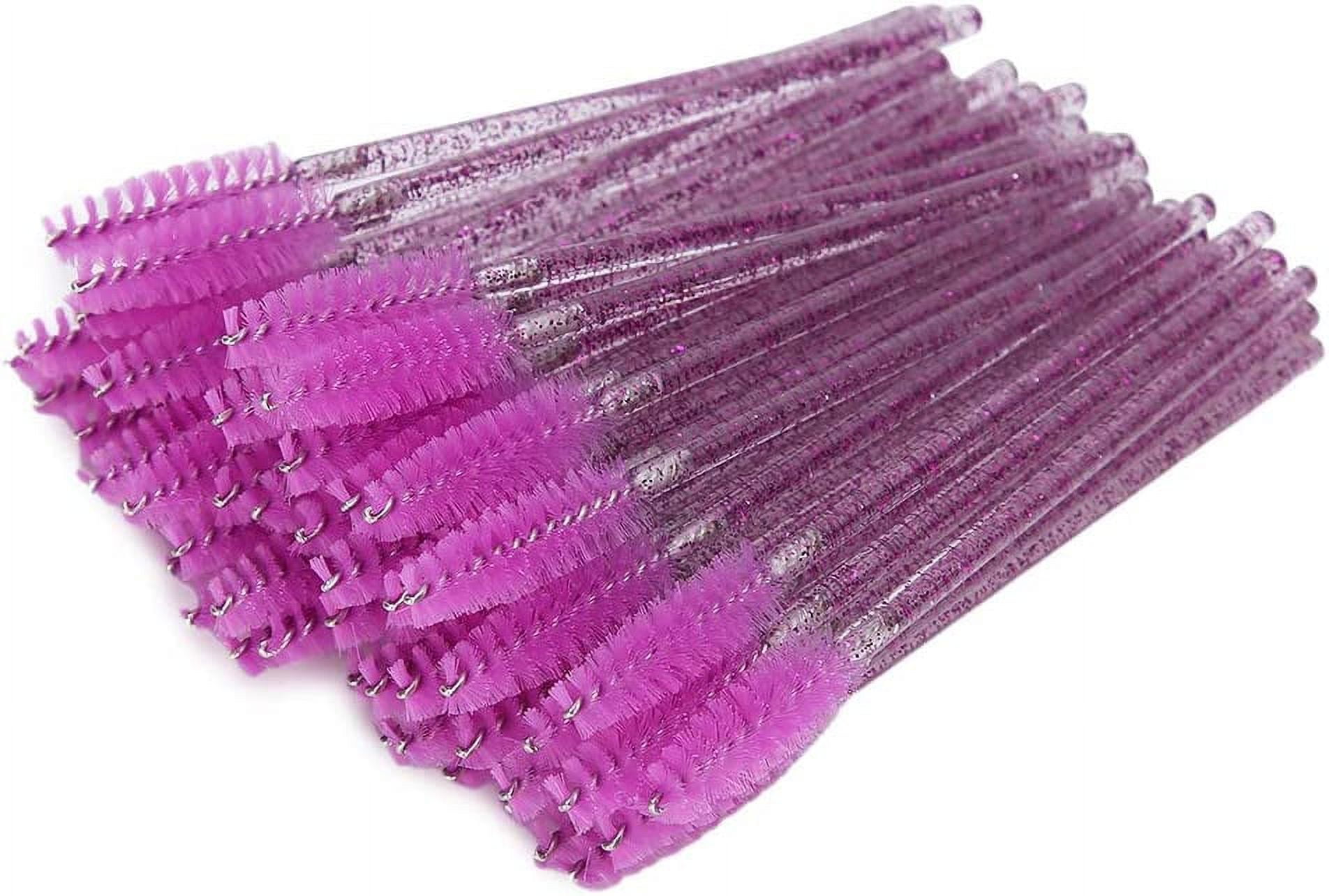 Disposable Eyelash Brushes Multicolor, Mascara Wands Eyebrow Spoolie ...